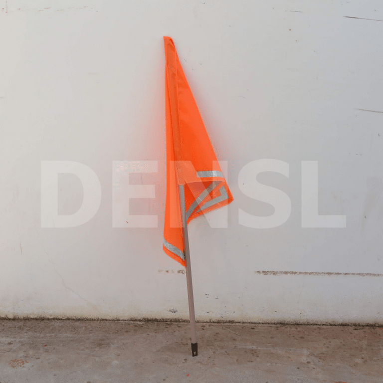 Banderola de señalización en color naranja tráfico - ¡Homologada!